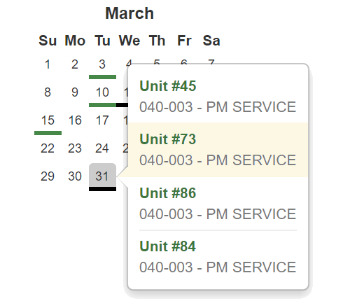 Fleetrock - Scheduled Maintenance